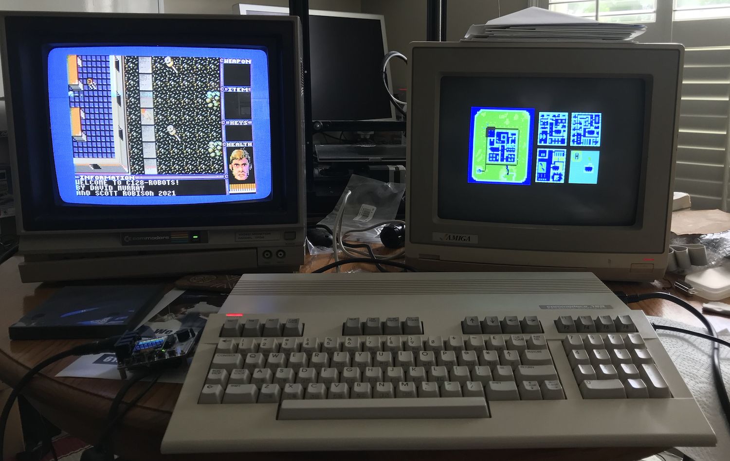 C128 Dual monitors | TinkerDifferent